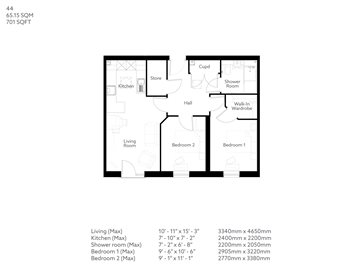 2-Bed Retirement Apartment Studley | Property 44 | Priory Place ...