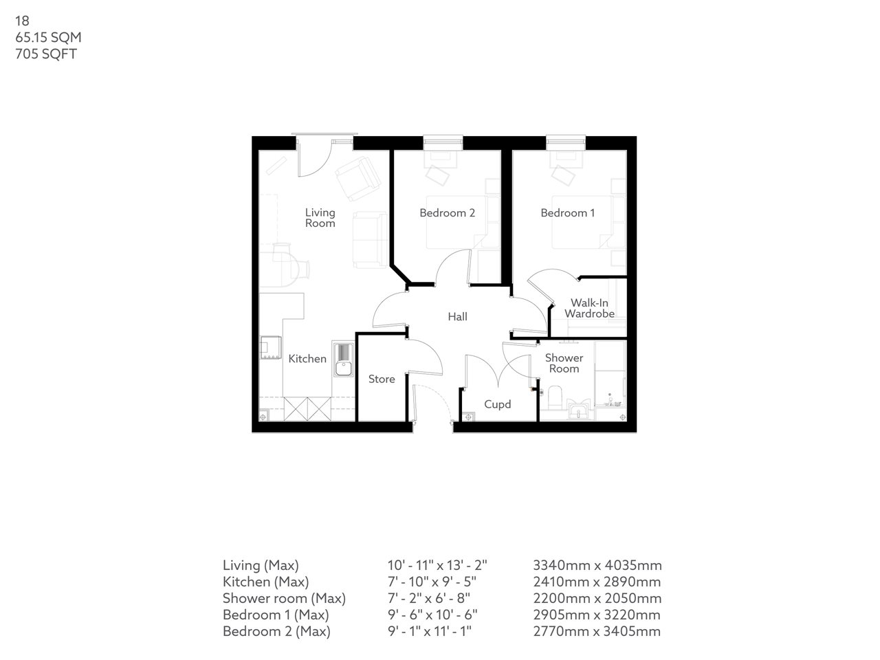 2-Bed Retirement Apartment Studley | Property 18 | Priory Place ...