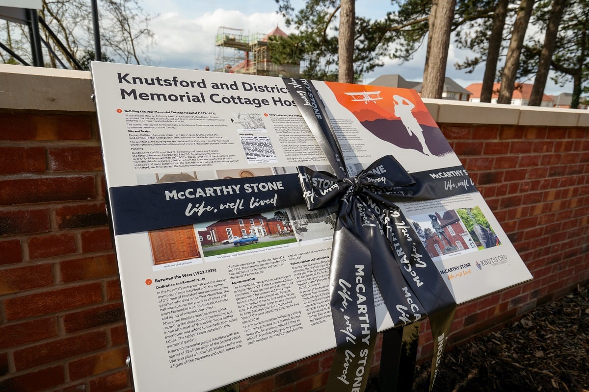 New Memorial Garden Unveiled at Centennial Place, Knutsford | McCarthy Stone